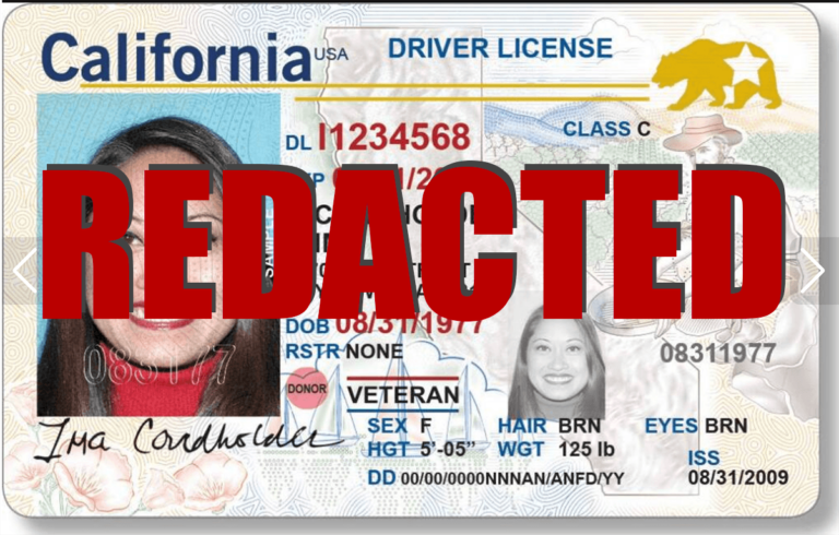 How to Redact Your Drivers License